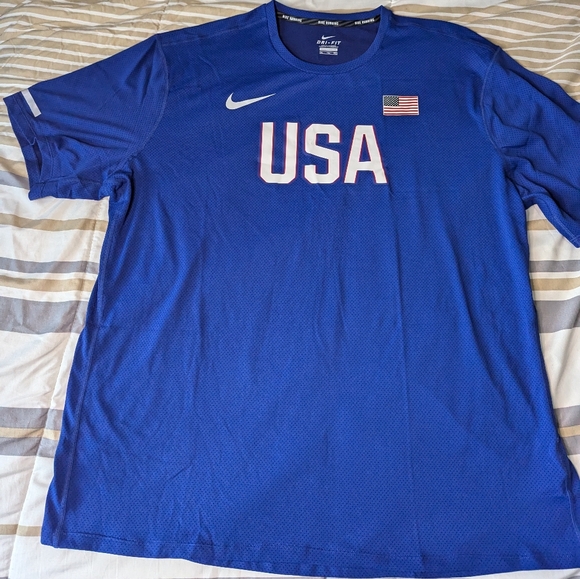 Nike | Shirts | Mens Xxl Nike Pro Elite Team Usa Track And Field ...
